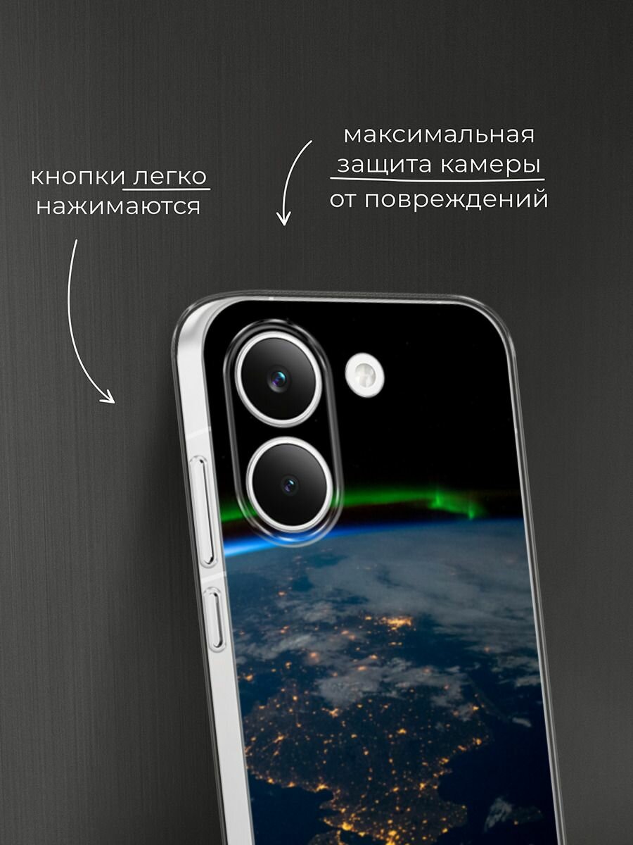 Чехол на Poco X8 Pro / Поко X8 Про с принтом Земля из космоса — фото 1