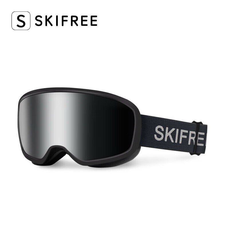 SKIFREE Лыжные очки с антизапотеванием УФ-защитой и высоким разрешением для сноуборда Цвет：Черный