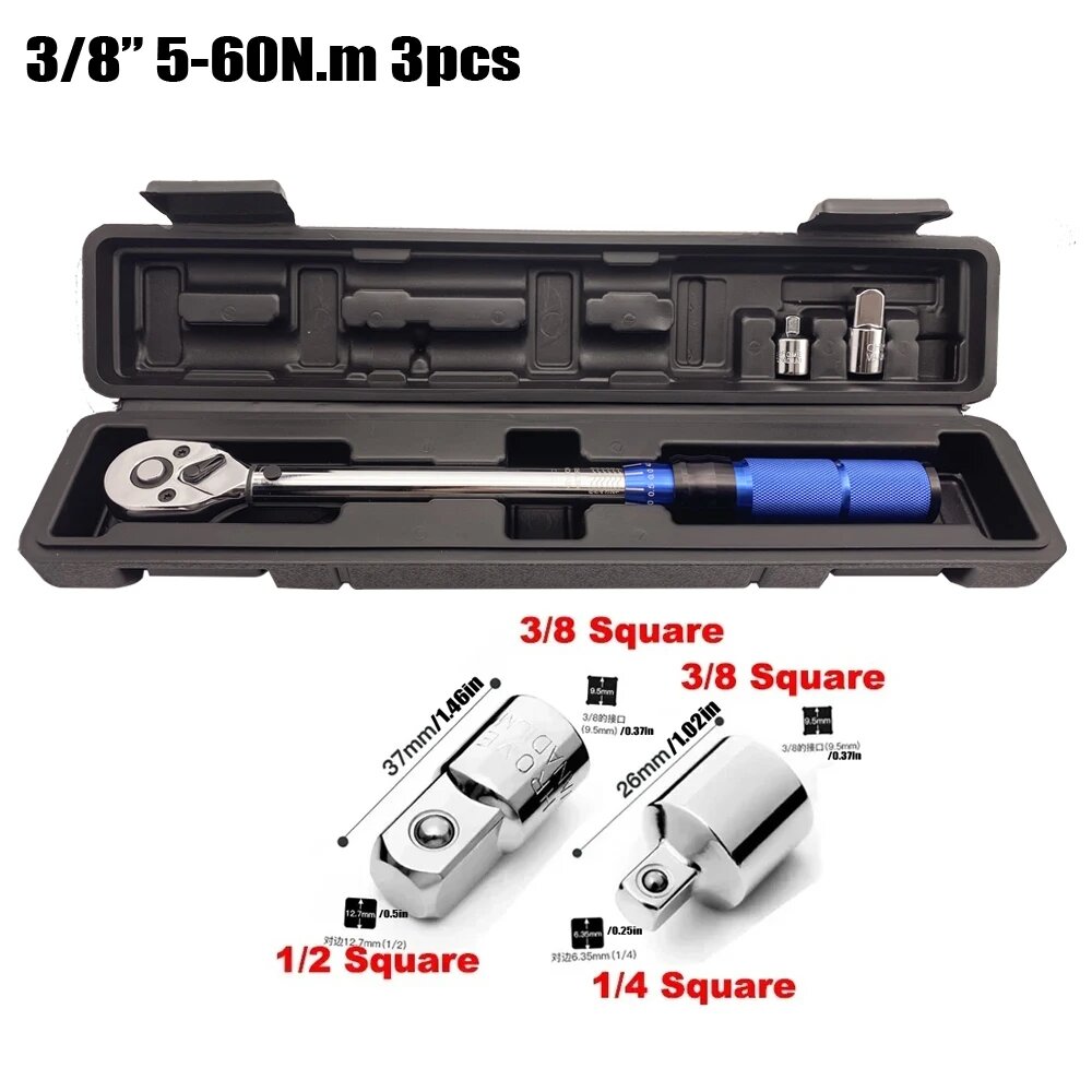 Динамометрический ключ LIXIU 3/8" 5-60 Нм, 3 шт