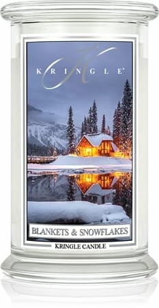 Свеча ароматическая Kringle Candle Blankets & Snowflakes, унисекс, 624 г