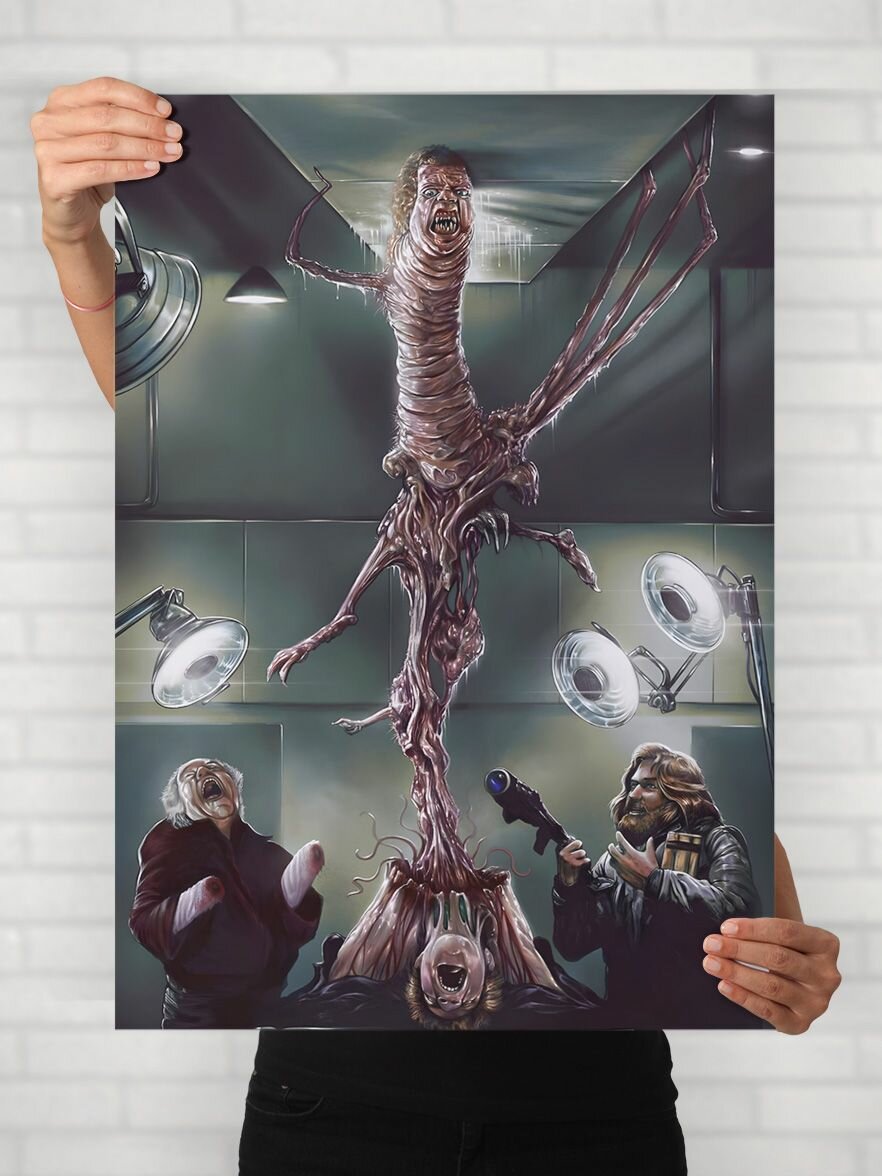 Плакат на стену для интерьера Нечто (The Thing 39) - Постер по фильму, кино, хоррору формата А1 (60x84 см)
