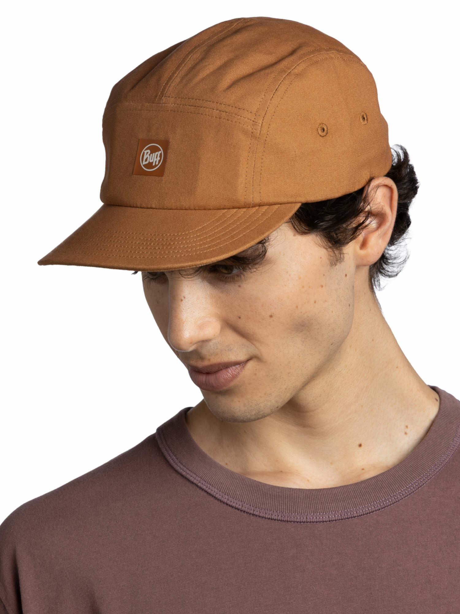 Кепка Buff 5 panel venture cap для взрослых и детей, размер OneSize, коричневый — фото 1