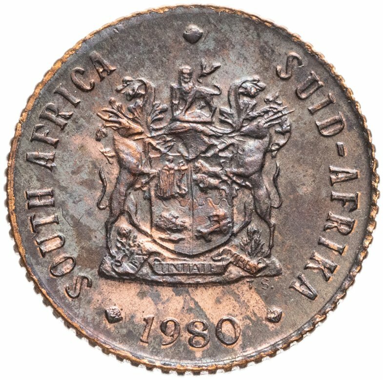 ЮАР 1/2 цента (cent) 1980 — фото 1