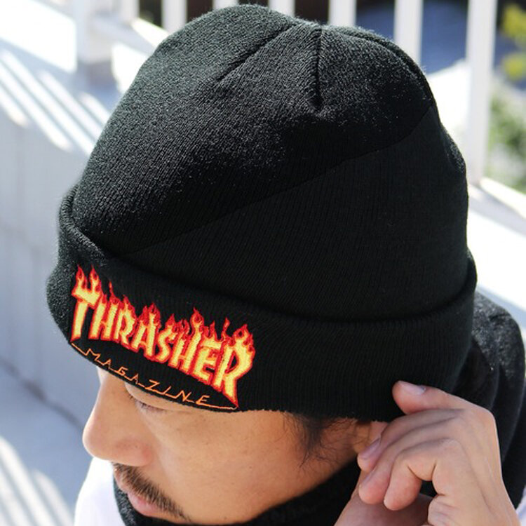 Шапка THRASHER для мужчин, размер OneSize, черный — фото 1