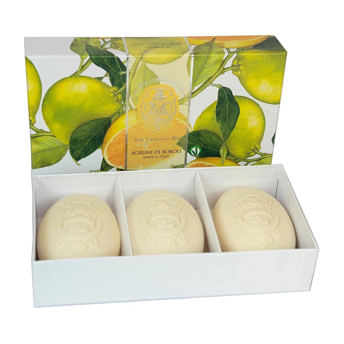 Набор для женщин и мужчин La Florentina Citrus Soap мыло 150 гр x 3 шт. / Флорентина Цитрусы