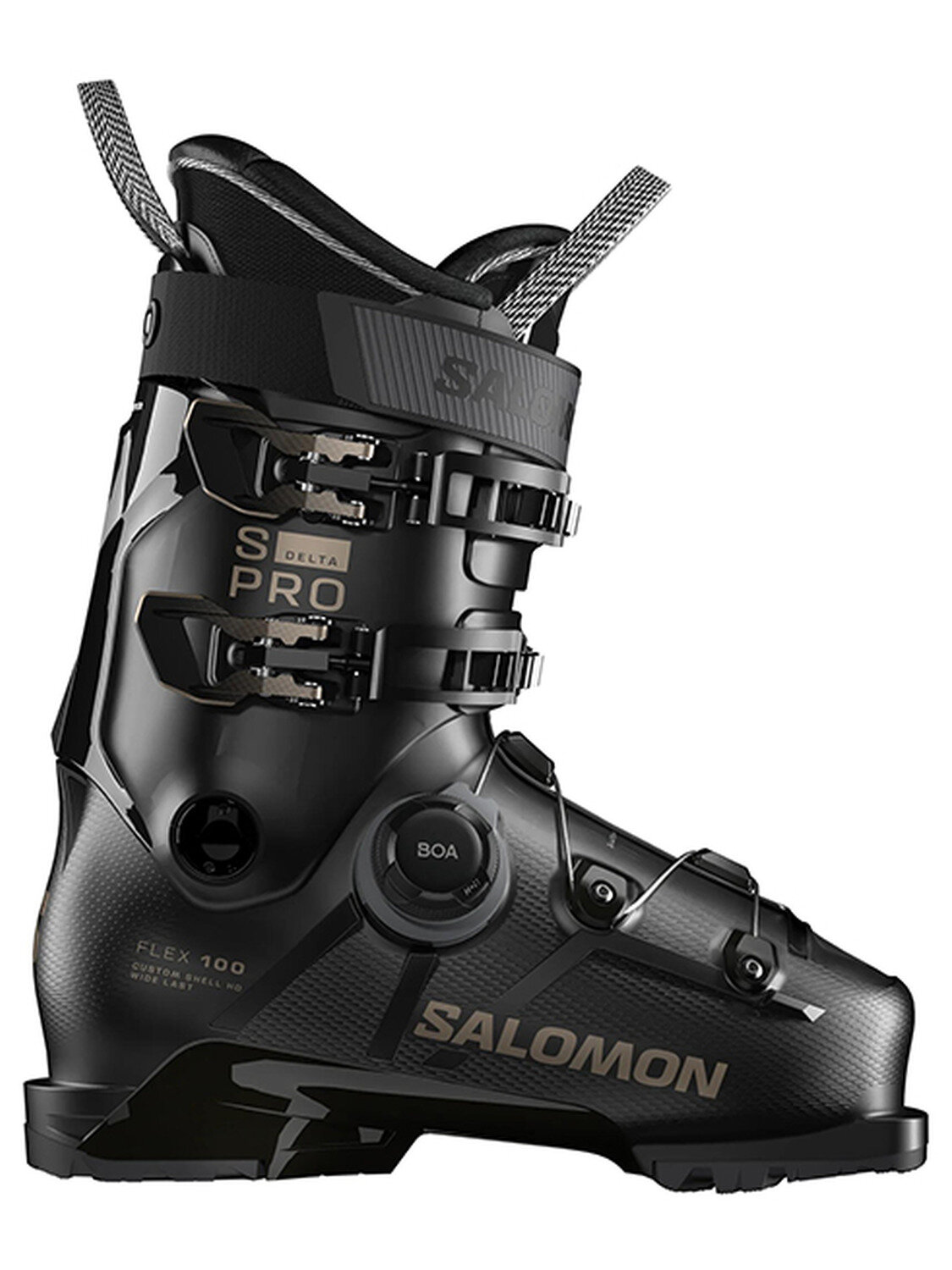 Горнолыжные ботинки Salomon S/Pro Delta BOA 100 GW Black/Titanium Met. Pd 25/26 , для мужчин , черный