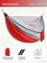 Гамак 140x270см, красный, серый, прочный, сетка, защита от насекомых