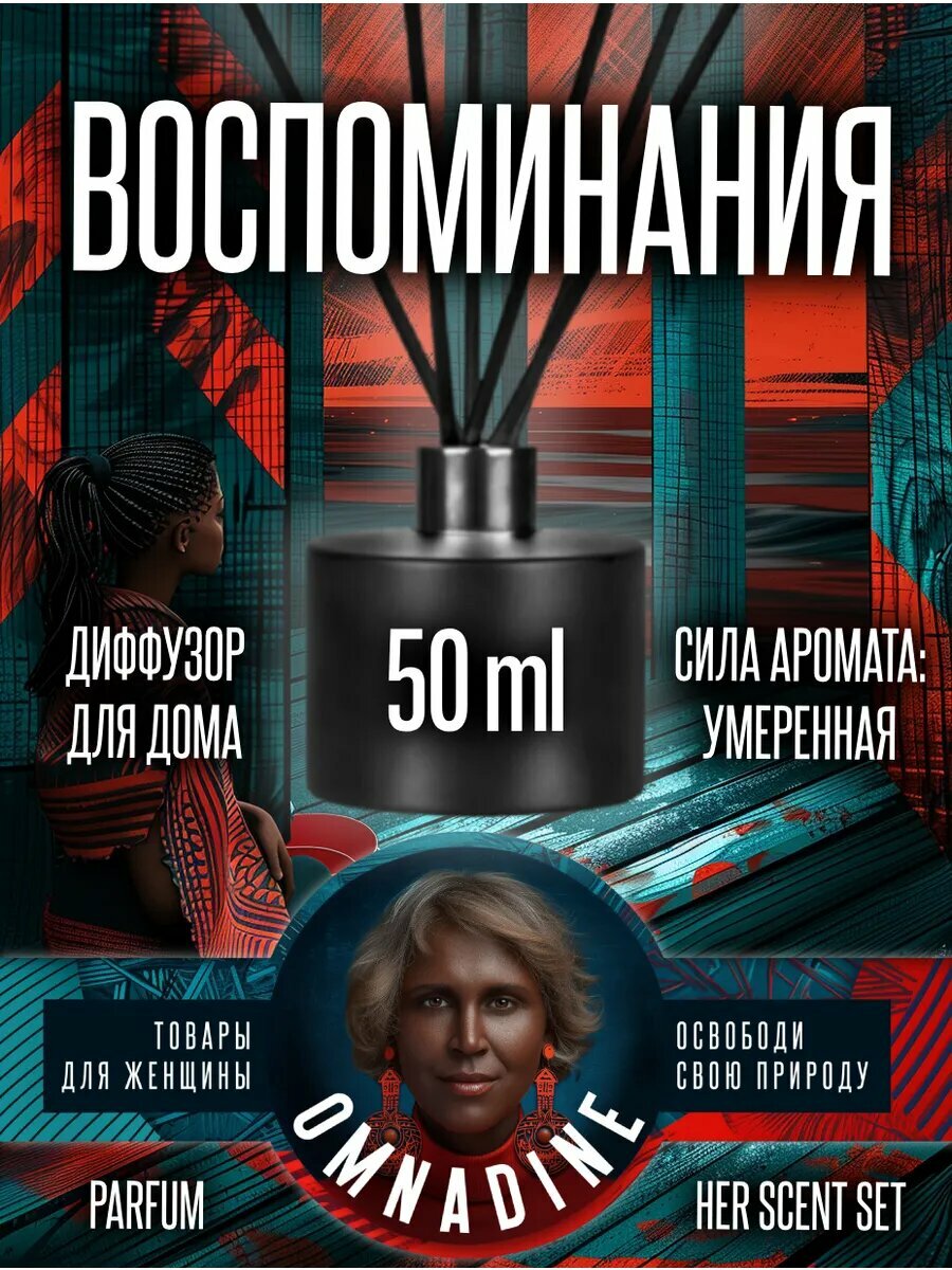 Диффузор для дома в стильном флаконе Воспоминания