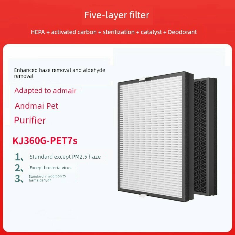 Подходит для фильтрующего элемента очистителя воздуха Andre Pet KJ250G-9920S/9933 фильтра KJ360G-PE Полный комплект