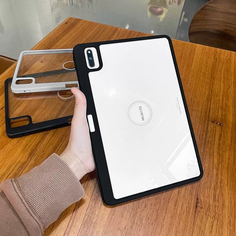 Чехол из акрила для Honor MagicPad 2 12,3 дюйма с отсеком для ручки и вентиляционными отверстиями — Темно-черный