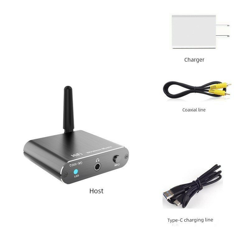 Bluetooth 5.2 приемник aptX HD с оптическим и коаксиальным входом для старых усилителей - базовый комплект +