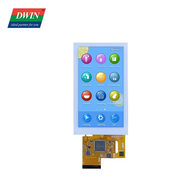 DWIN 5-дюймовый IPS TFT LCD дисплей 480x854 с COF, ультратонкий и ультралегкий, с интегрированной сенсорной панелью DMG85480F050_01W