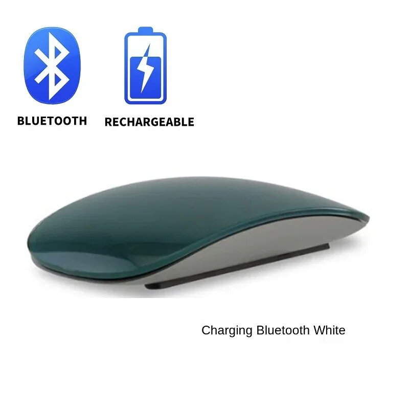 Беспроводная мышь Bluetooth Green, перезаряжаемая