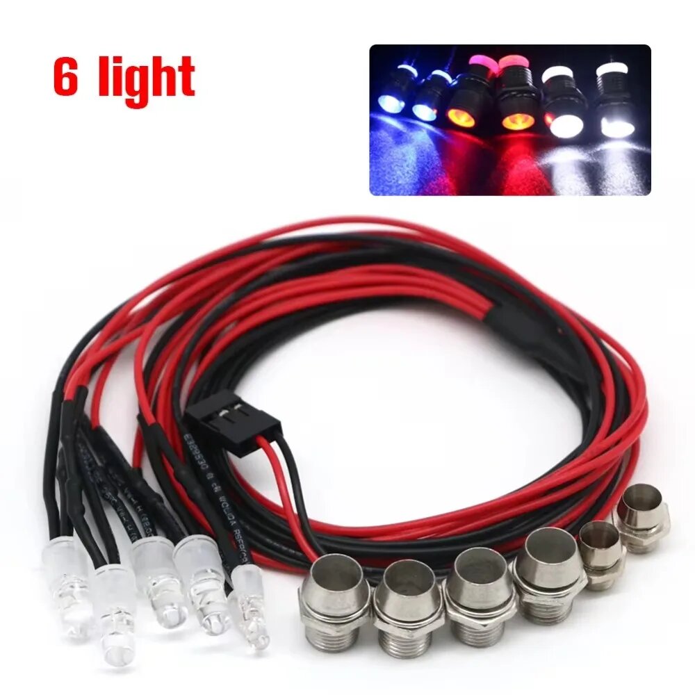6 LED Светодиодные лампы для RC моделей