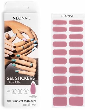 Гелевые наклейки для ногтей NeoNail Easy On Gel Stickers, оттенок M08, 20 шт.