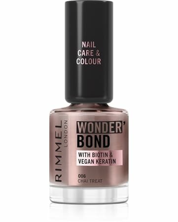 Лак для ногтей Rimmel Wonder'Bond, оттенок 006 Chai Treat, 12 мл