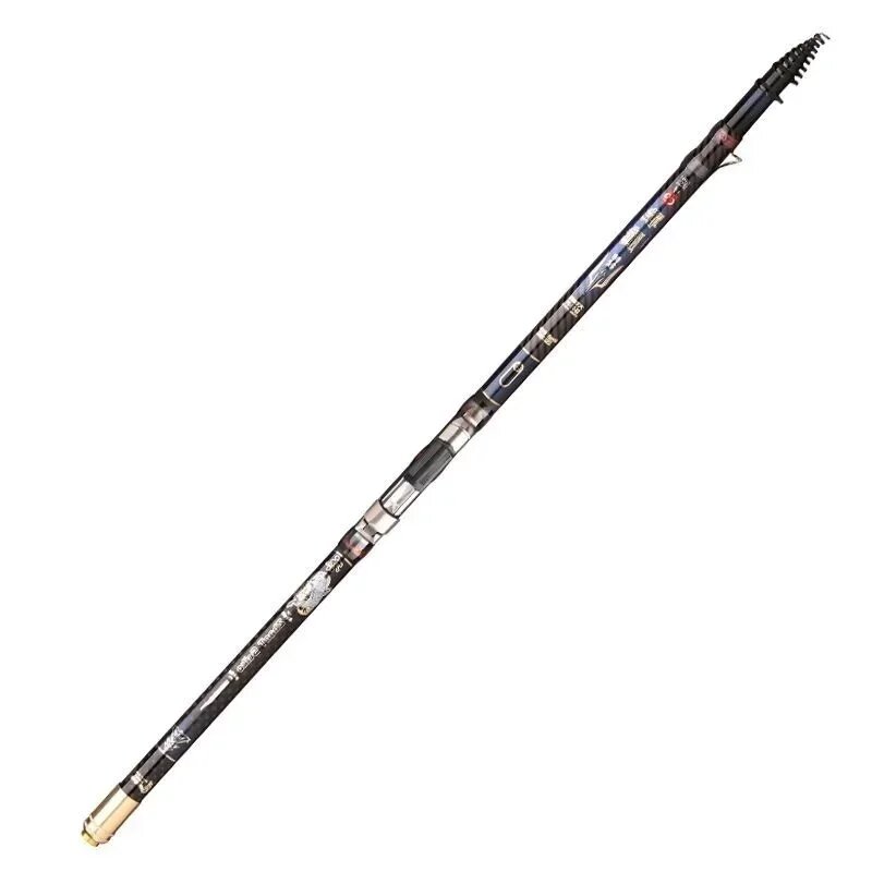 Комплект ультralегкого сверхтвердого ручного удилища для ручьев "High Carbon Variable 4.5-10M Multi Positioning Hollow Fishing Rod" — только удилище