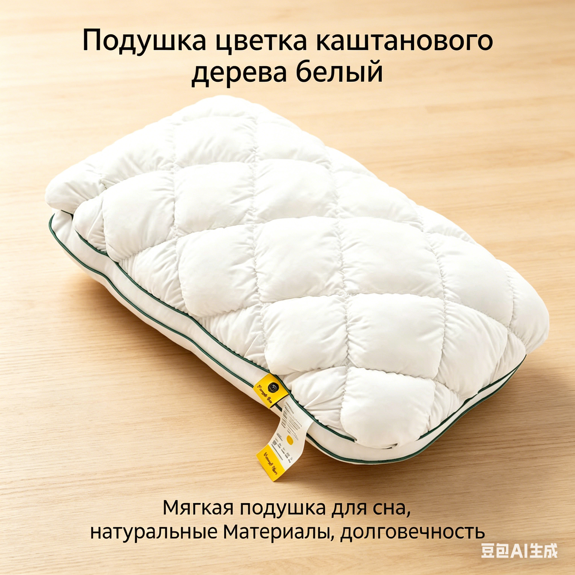 Подушка для сна Pineapple Bun, 50х70, анатомическая, Ананас, в чехле с замком