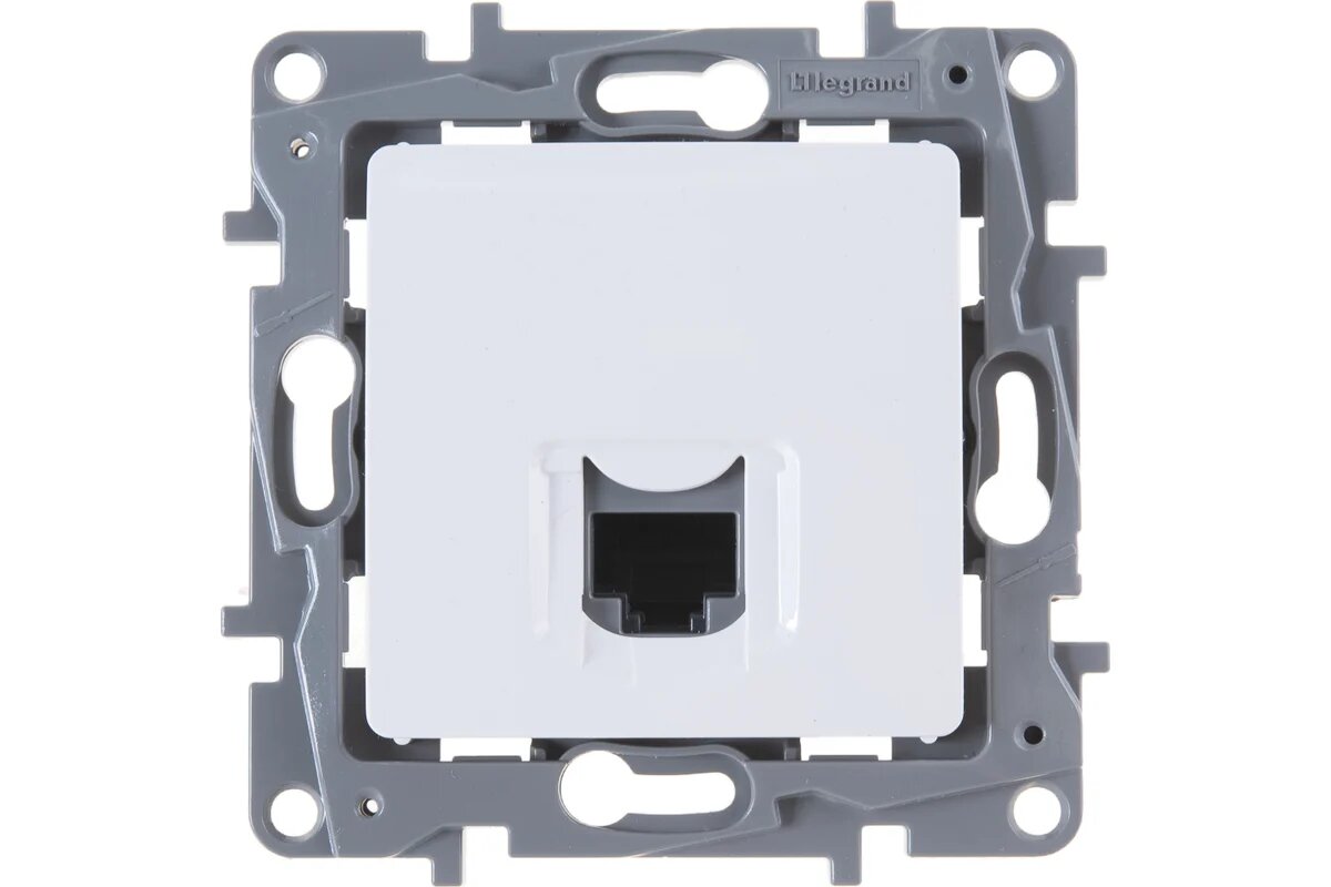 Legrand Etika Белый Розетка комп (RJ45) одинарная 5 UTP 672241, 8 шт.
