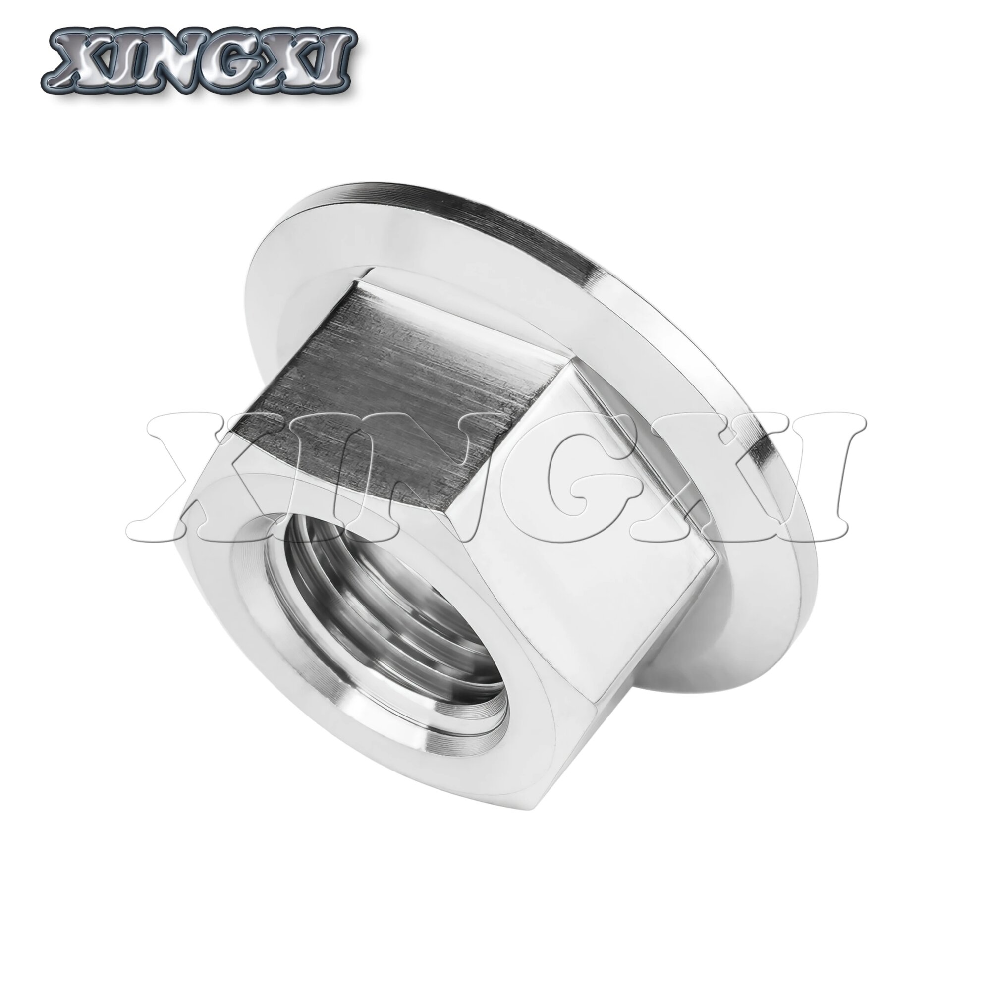 Титановая фланцевая гайка M8 1.25mm, Цвет: Titanium
