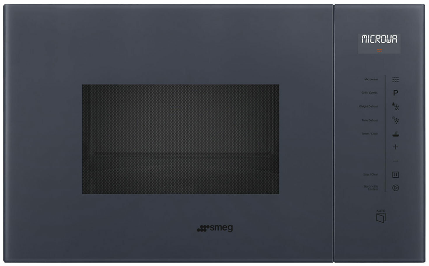 Встраиваемая микроволновая печь СВЧ Smeg FMI125G, матовое стекло, Neptune Grey