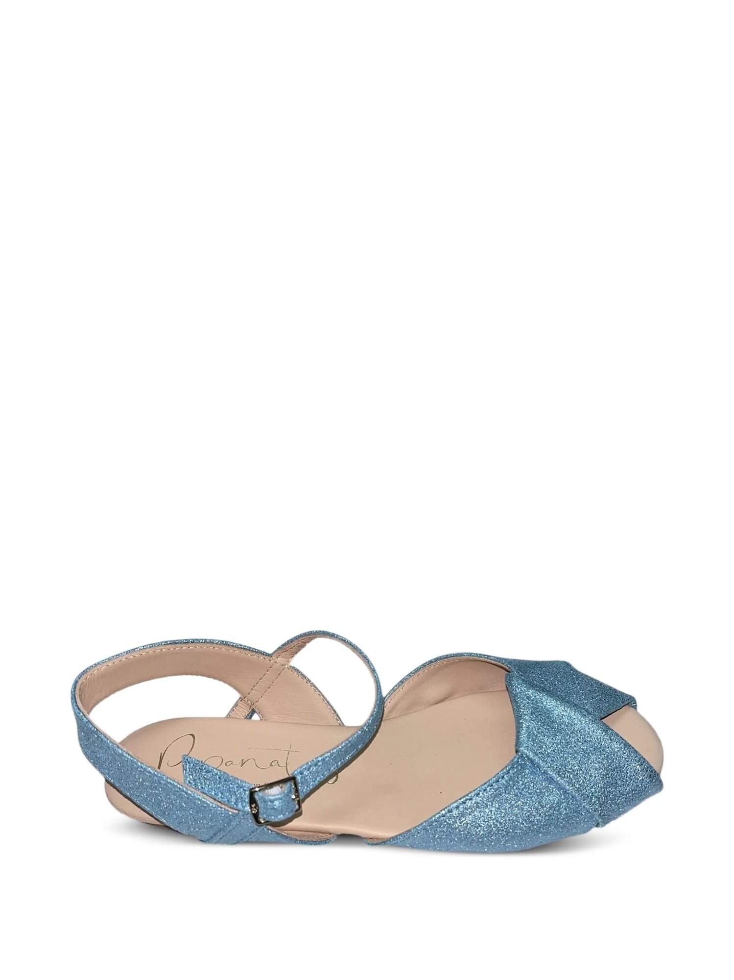 Босоножки Eli1957 Glitter-effect crossover sandals, размер 35, синий — фото 1
