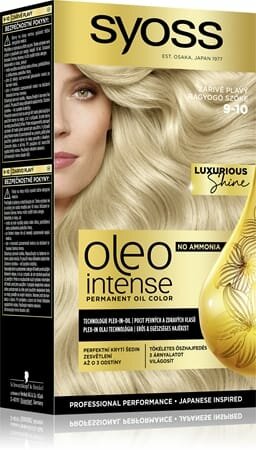 Краска для волос Syoss Oleo Intense, яркий блонд 9-10, 1 шт