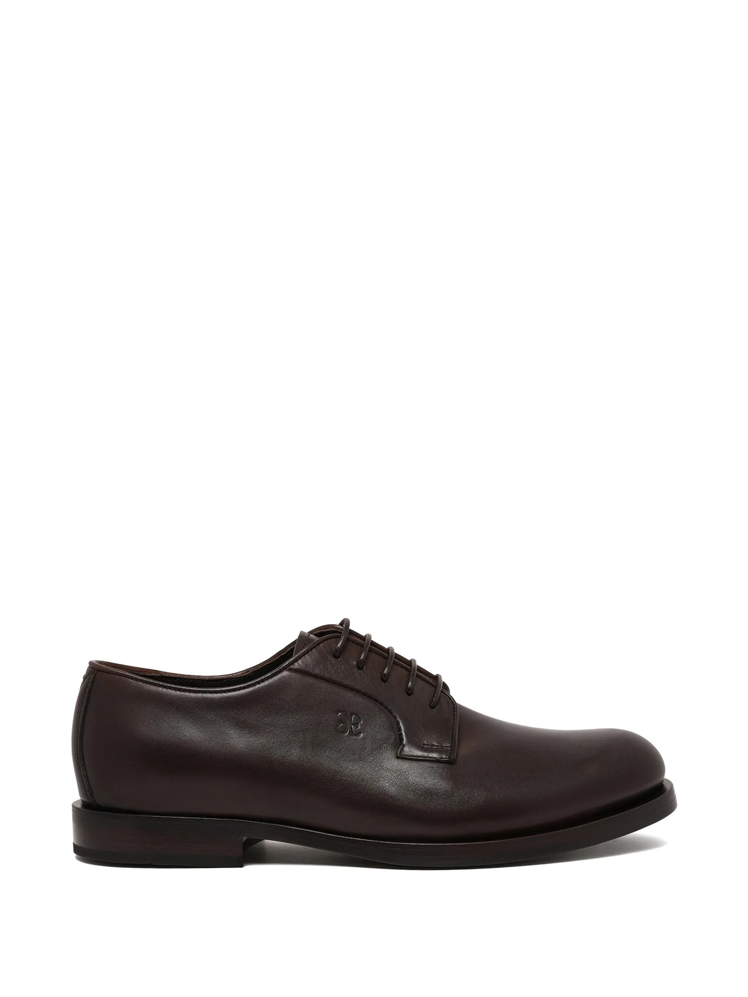 Туфли Logo-debossed leather derby shoes 