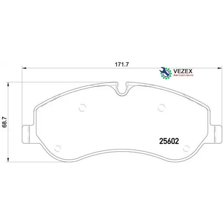 BREMBO P24152 Колодки тормозные