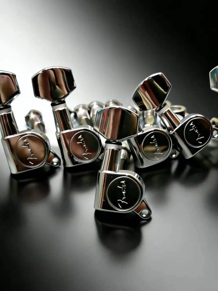 Итарные тюнеры Fender MachineHeads 6Rс полностыю закрытой ручкой, металлические колки для электро-гитары Stratocaster Telecaster
