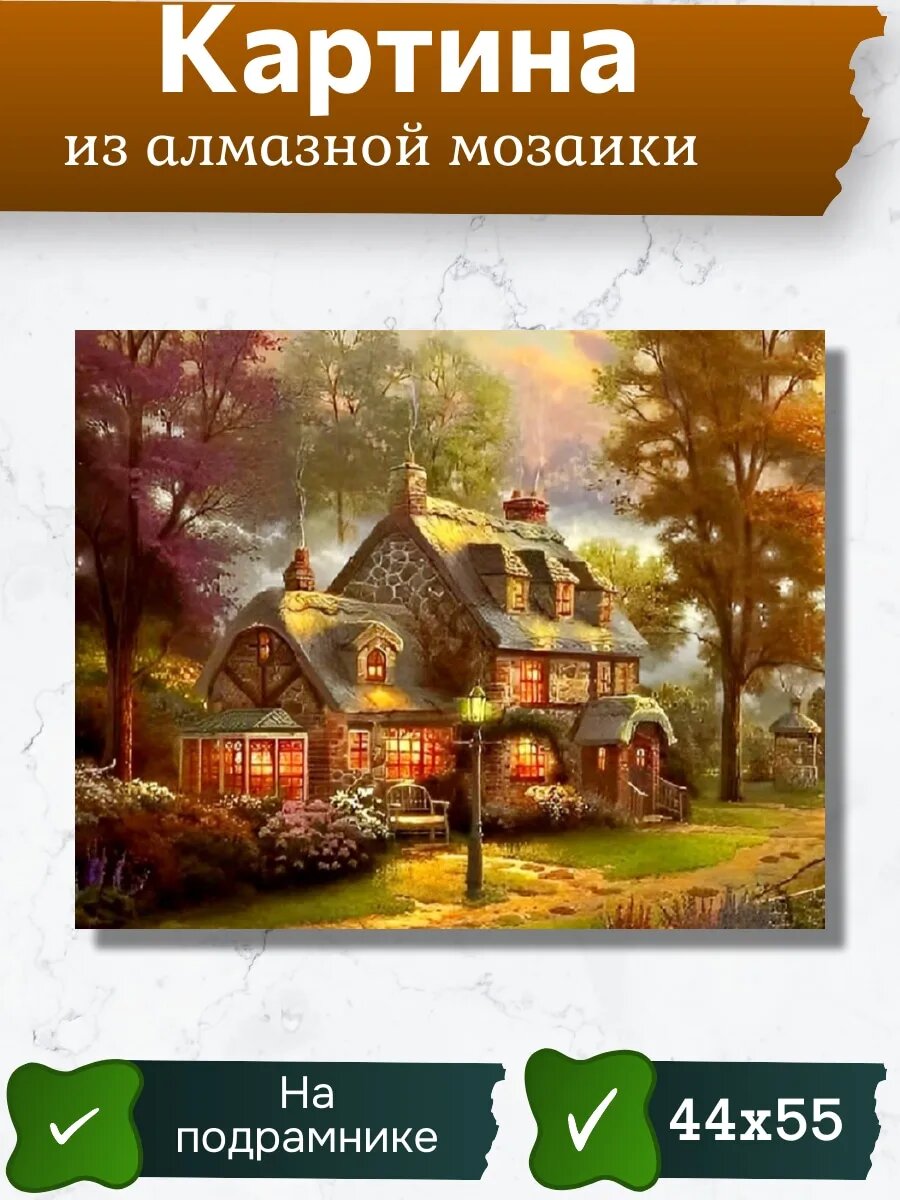 Алмазная мозаика на подрамнике 44х55