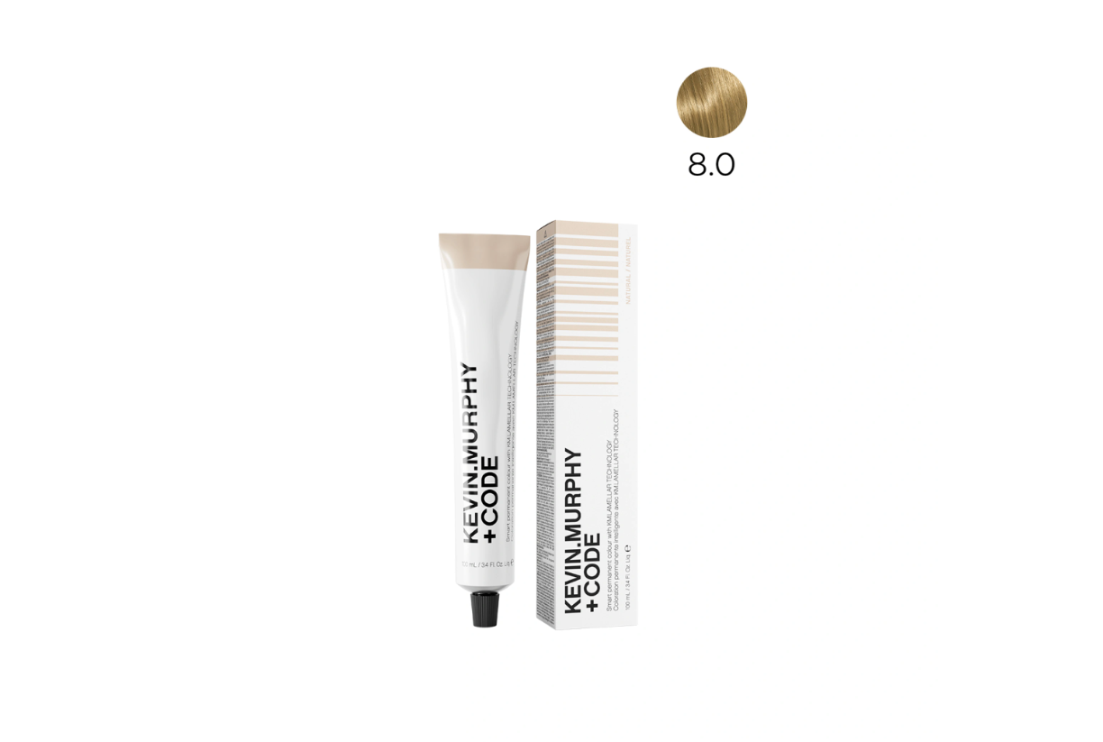 +CODE Перманентная Краска для волос, 8.0 8N - LIGHT.BLONDE.NATURAL, 100 мл