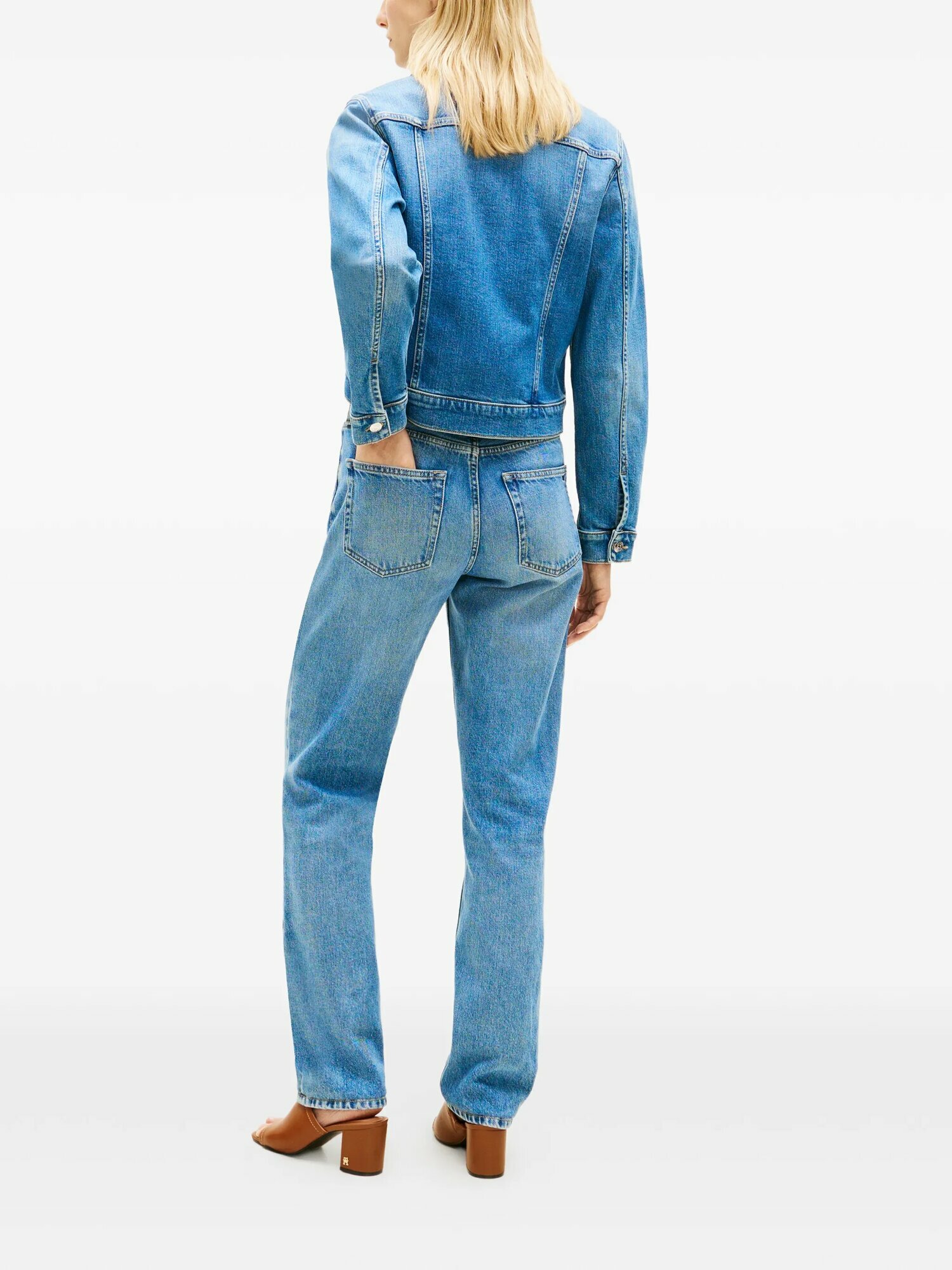 Куртка TOMMY HILFIGER Faded-wash denim jacket, размер 46 EU, blue — фото 1