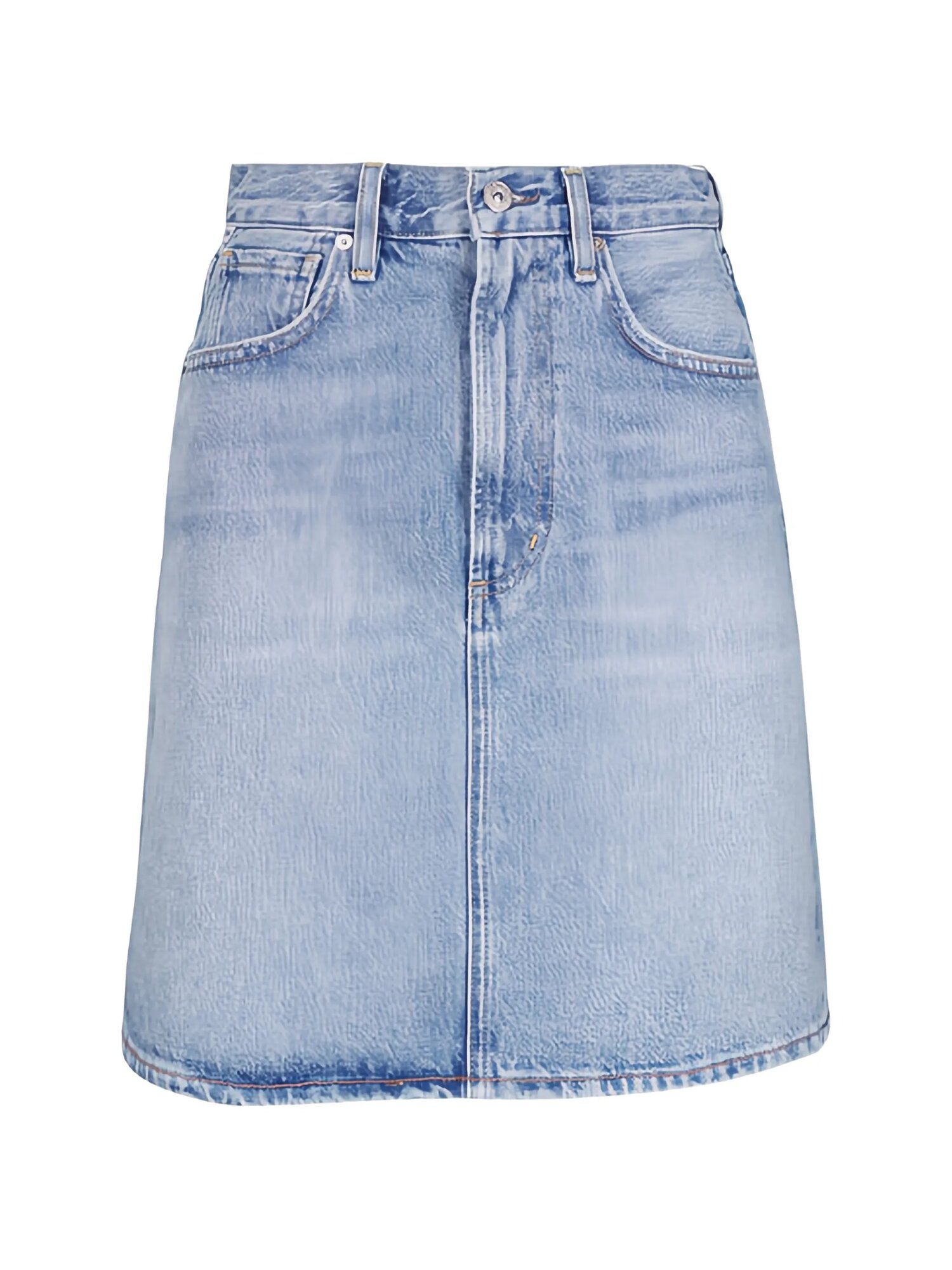 Юбка Faded-effect denim skirt