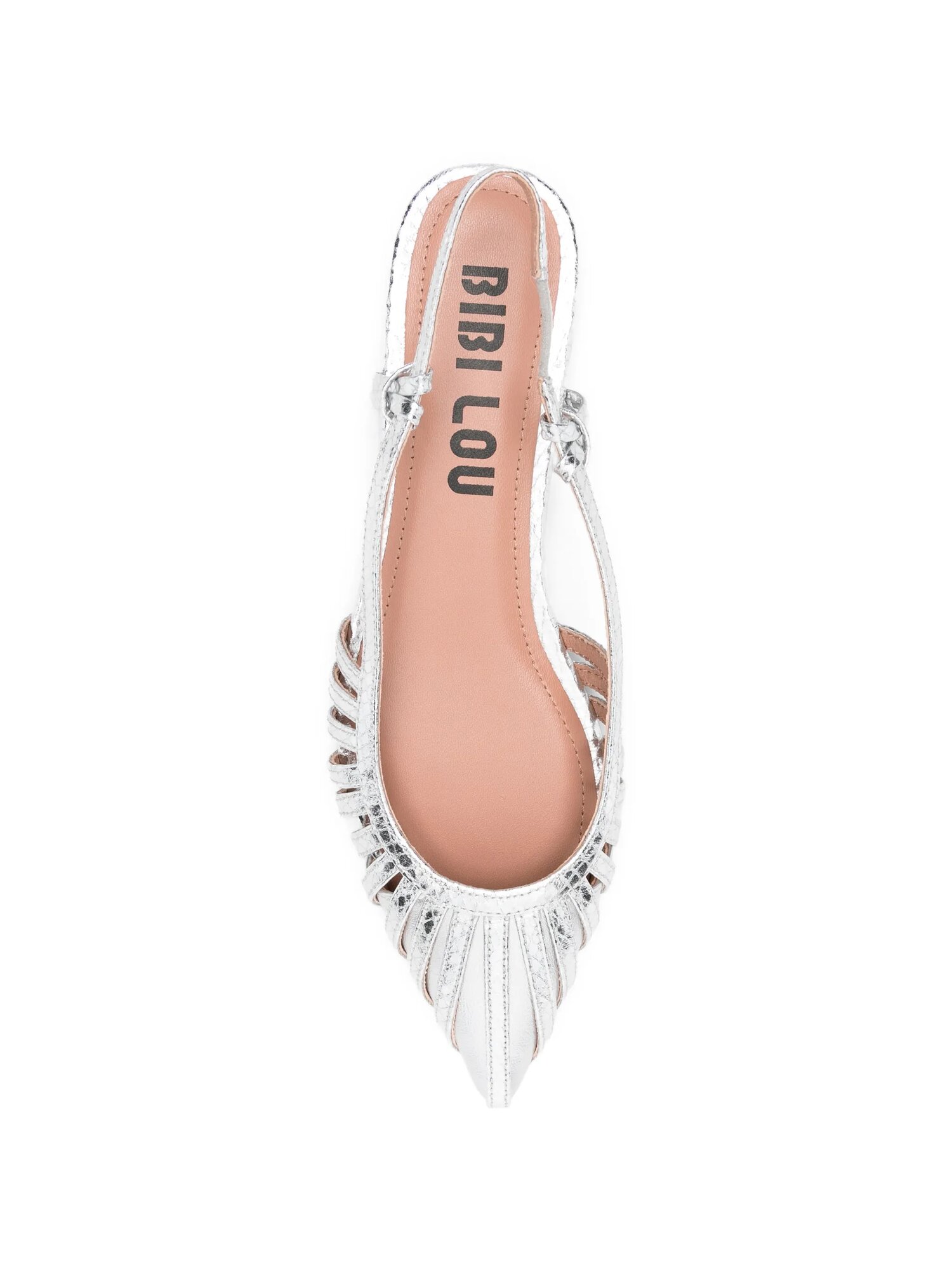 Балетки Bibi Lou Cut-out ballet flats, размер 37, Silver — фото 1