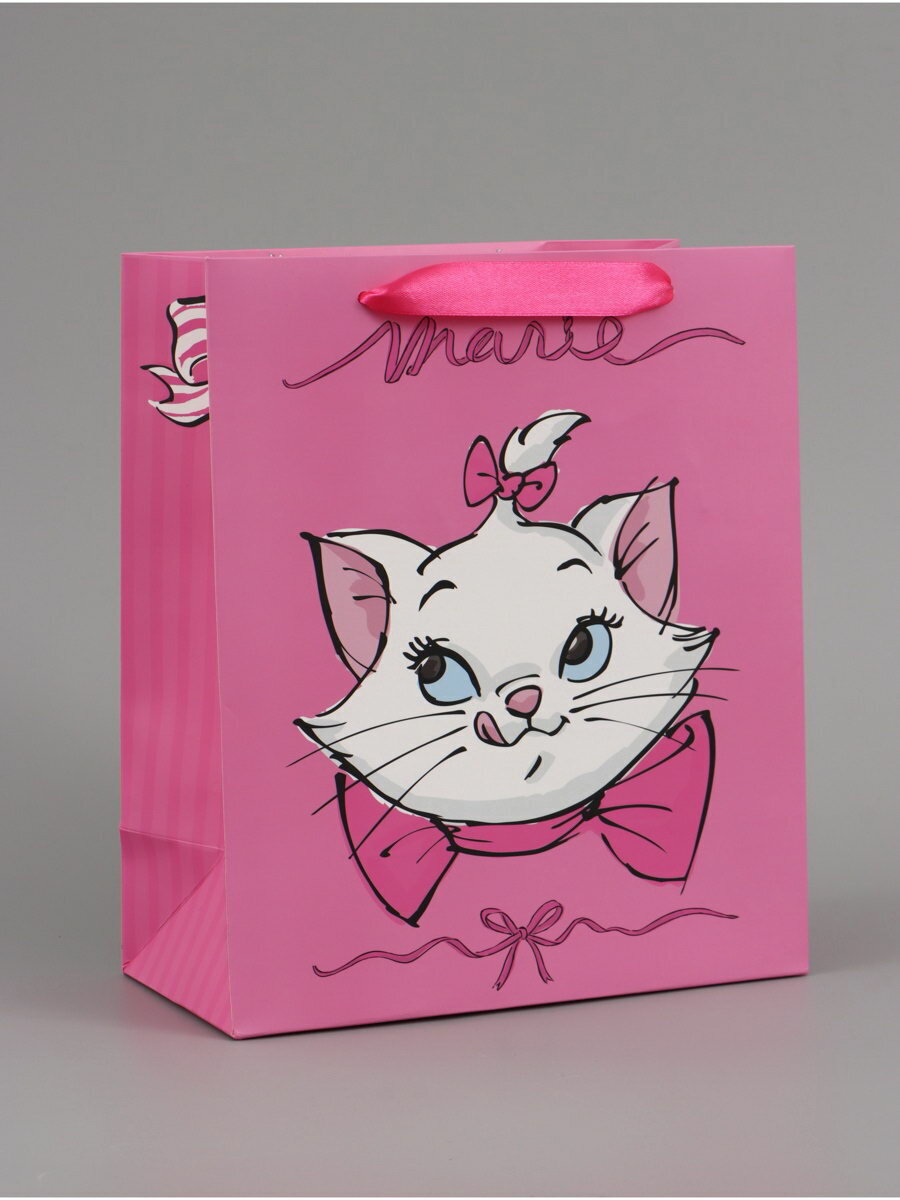 Пакет подарочный "Кошечка", 23x27x11.5 см, тематика: детская