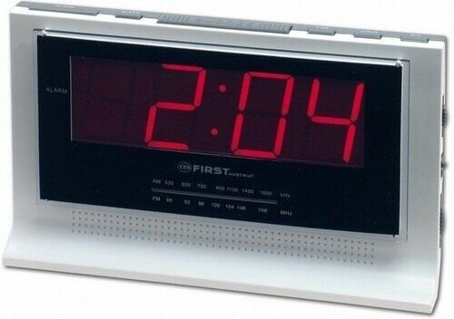 Сетевой будильник FIRST радиочасы 2400-1