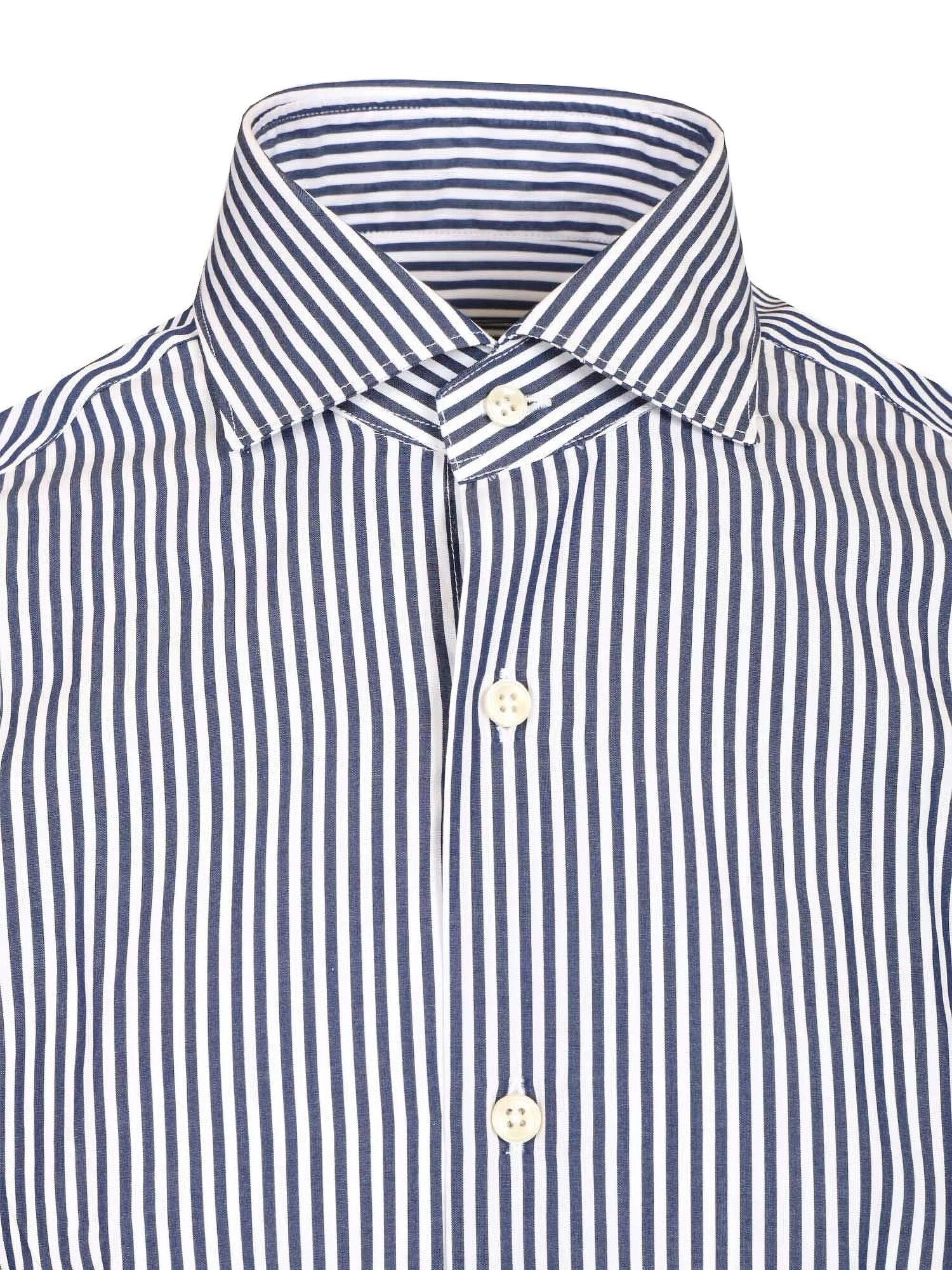 Рубашка al duca d'aosta Striped shirt, размер XL, white — фото 1