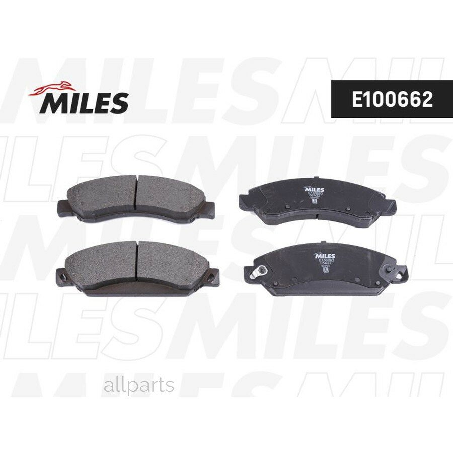 MILES E100662 Колодки тормозные CADILLAC ESCALADE/CHEVROLET TAHOE 06- пер. SemiMetallic