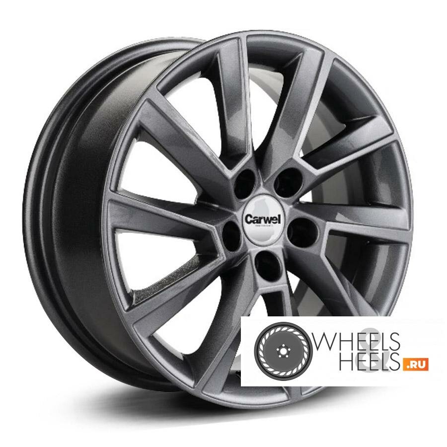 Диск автомобильный литой Carwel Иманта 16x6 5x100 et45 dia57.1 Серый