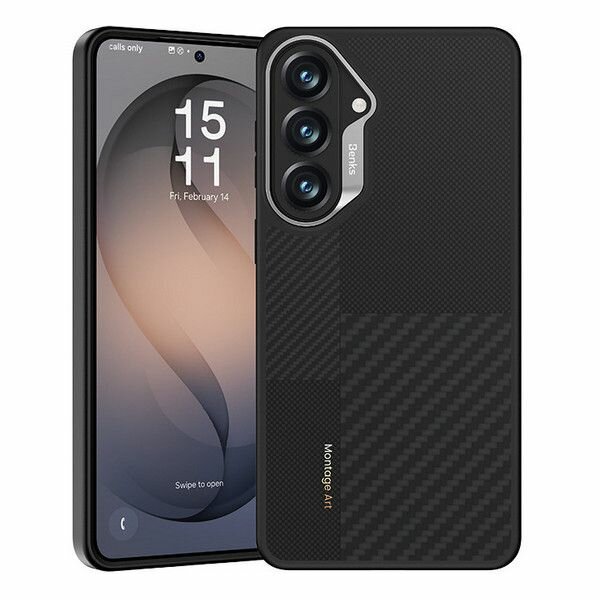 Усиленный чехол Benks Montage ArmorPro Case built with Kevlar для Samsung Galaxy S26 Plus, цвет черный кевлар (600D+1500D)
