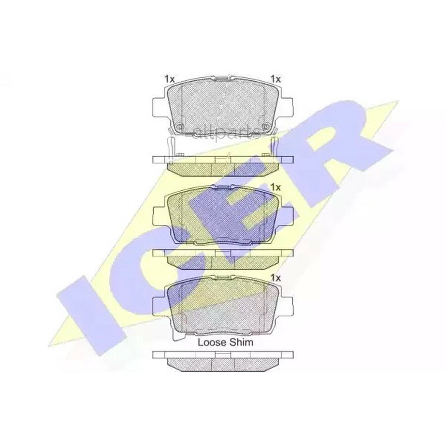 ICER 182205 Колодки тормозные дисковые