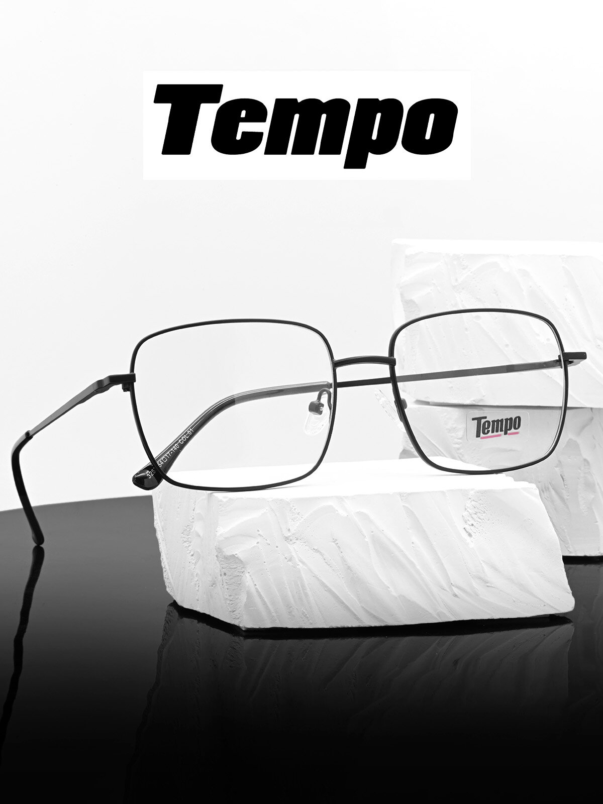 Оправа для очков Tempo 3253 C01 пол Мужской форма оправы Квадратная цвет оправы Чёрный