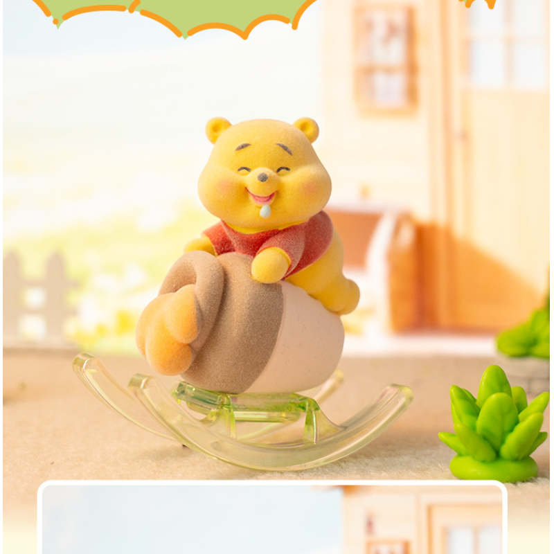 Флокированный Плюшевый Конь-Качалка Винни-Пух Happy Time, Сюрприз-Бокс, Новинка 2025, Милый Декоративный Фигурный