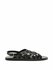 Босоножки Buttero Woven-effect leather sandals, размер 43,5, black/black
