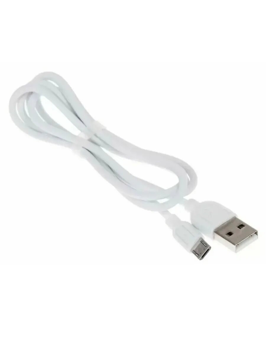 Кабель micro USB белый 1м — фото 1