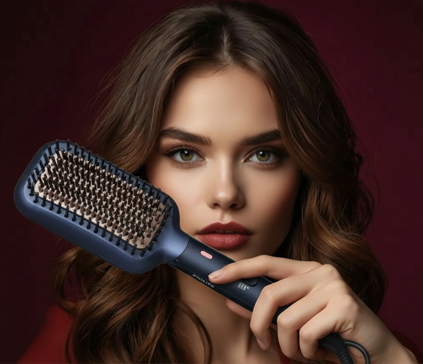 Philips Расческа-выпрямитель для волос BHH885/00, керамическое покрытие, ионизация
