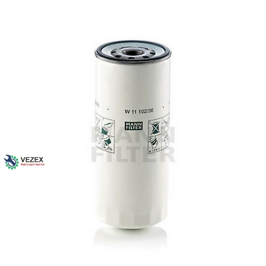 MANN-FILTER W11102/36 Фильтр масляный W11102/36