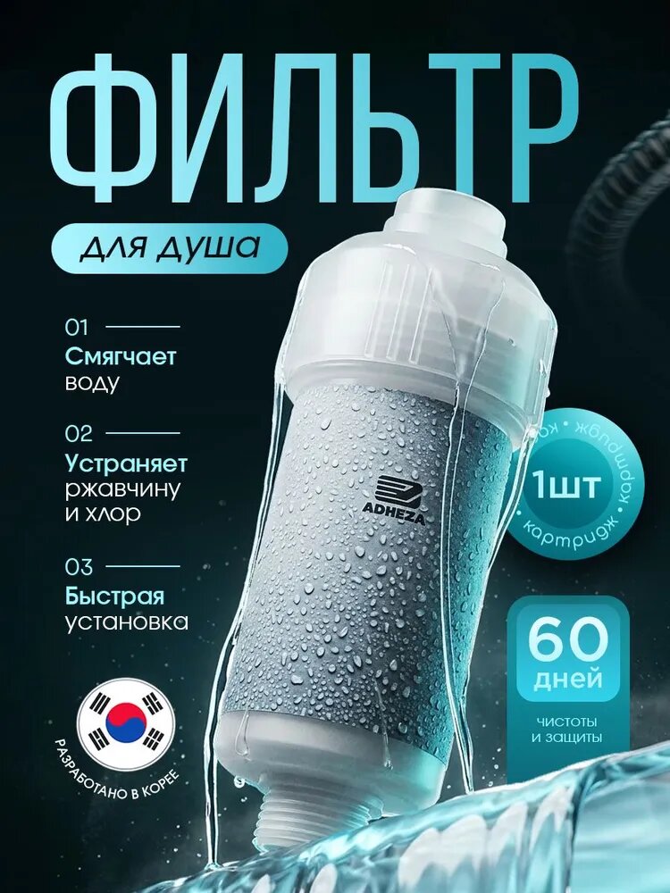 Фильтр для душа от жесткости воды и хлора