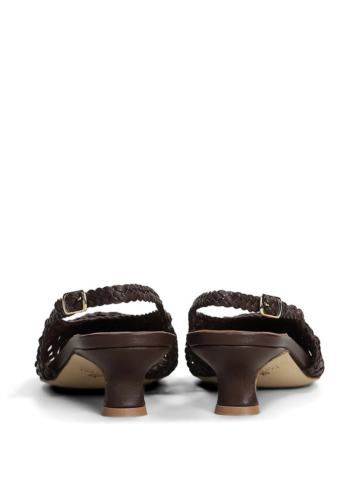 Туфли L'Arianna Woven slingback pumps, размер 40, brown — фото 1